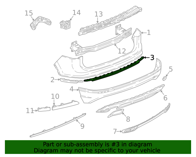2022-2024 Volkswagen Tiguan Molding 5NN-853-835-D-041 | OEM Parts Online