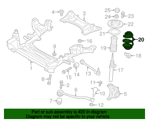 31336787141 - 2015-2018 BMW Coil Spring (31-33-6-787-141) | BMW of ...