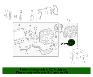 2010-2023 Lexus GX460 Blower Motor 87103-60400 | OEM Parts Online