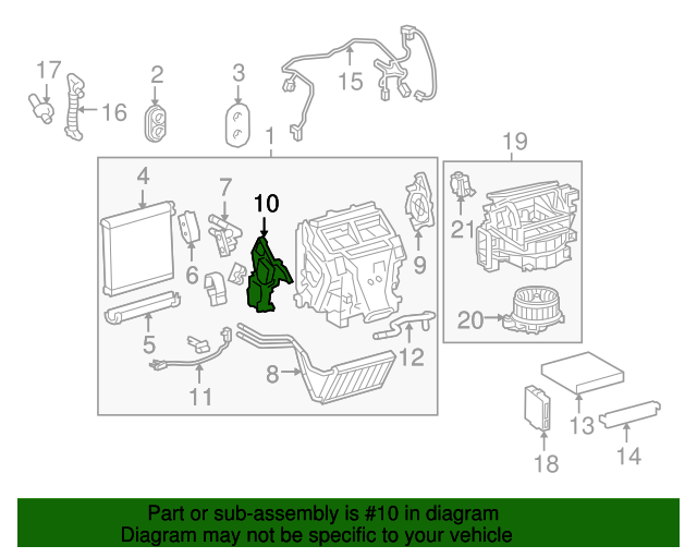 87106-60220 - HVAC Air Inlet Door Actuator - 2010-2023 Lexus GX460 ...