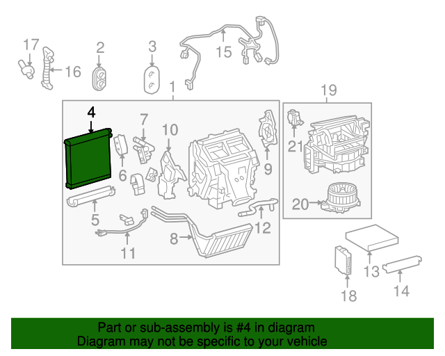 2010-2020 Lexus GX460 Evaporator Core 88501-60421 | OEM Parts Online