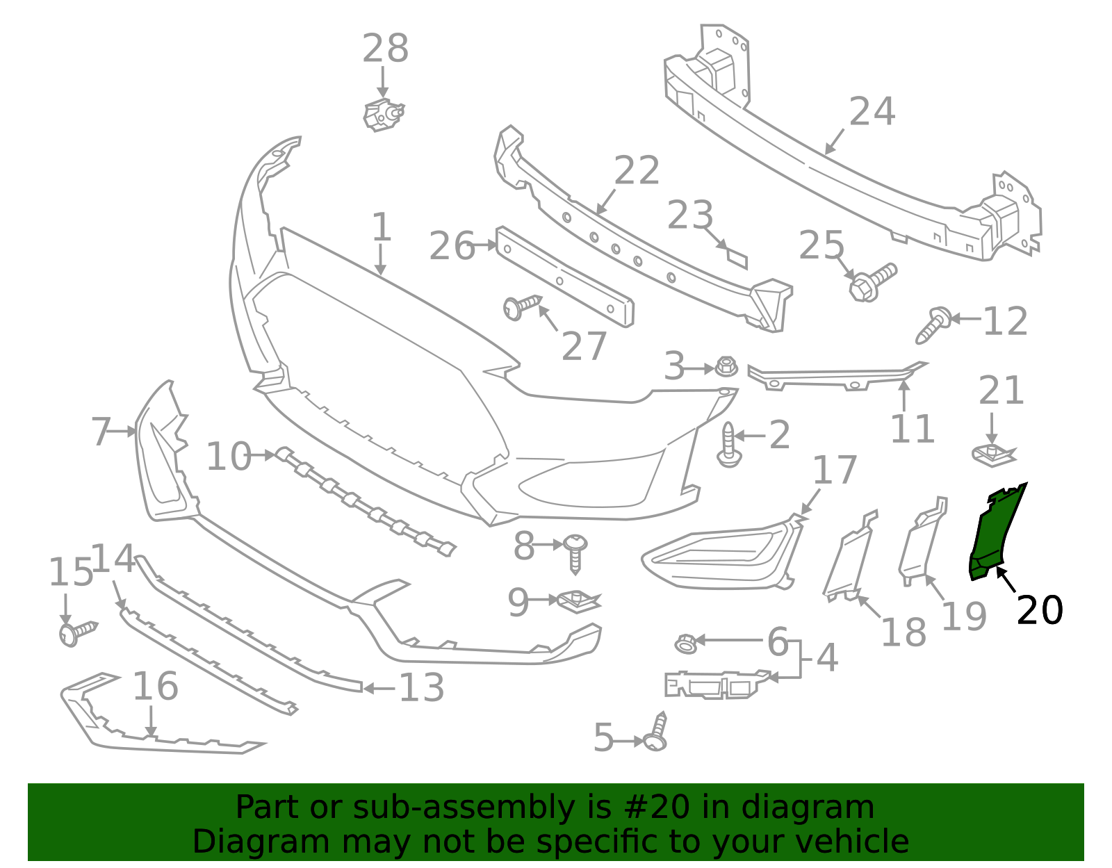 2019-2022 Hyundai Veloster N Duct 86543-K9000 | Hyundai Wholesale Direct
