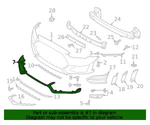 2019-2022 Hyundai Veloster N Lower Grille 86512-K9000 | QuirkParts