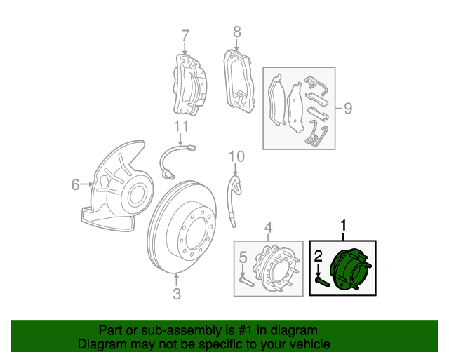 DC3Z-1104-E 2013-2016 Ford Hub Assembly | Fairway Ford Parts