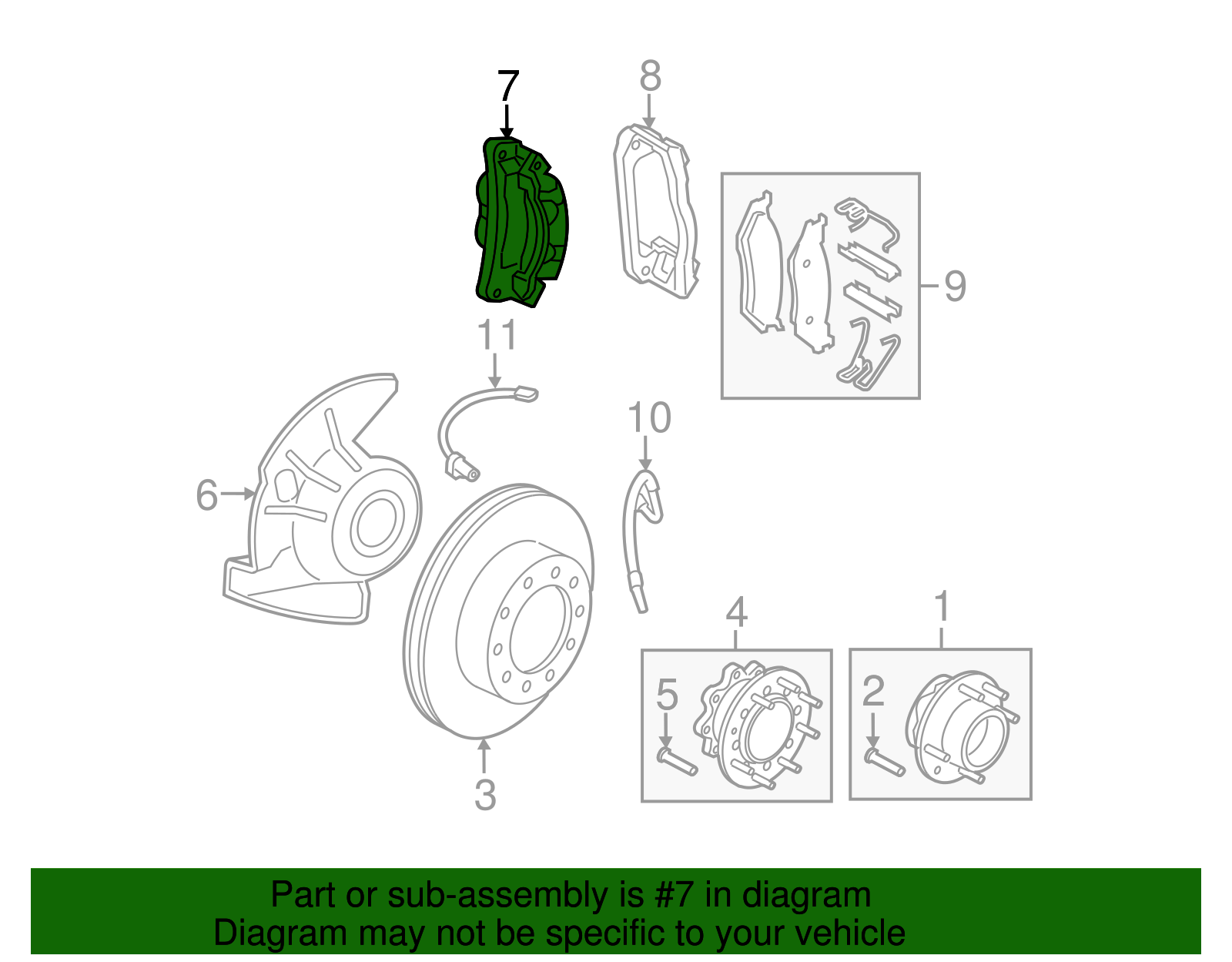 2013-2016 Ford | Motorcraft™ Caliper | BRCF-258 | Walls' Ford Parts