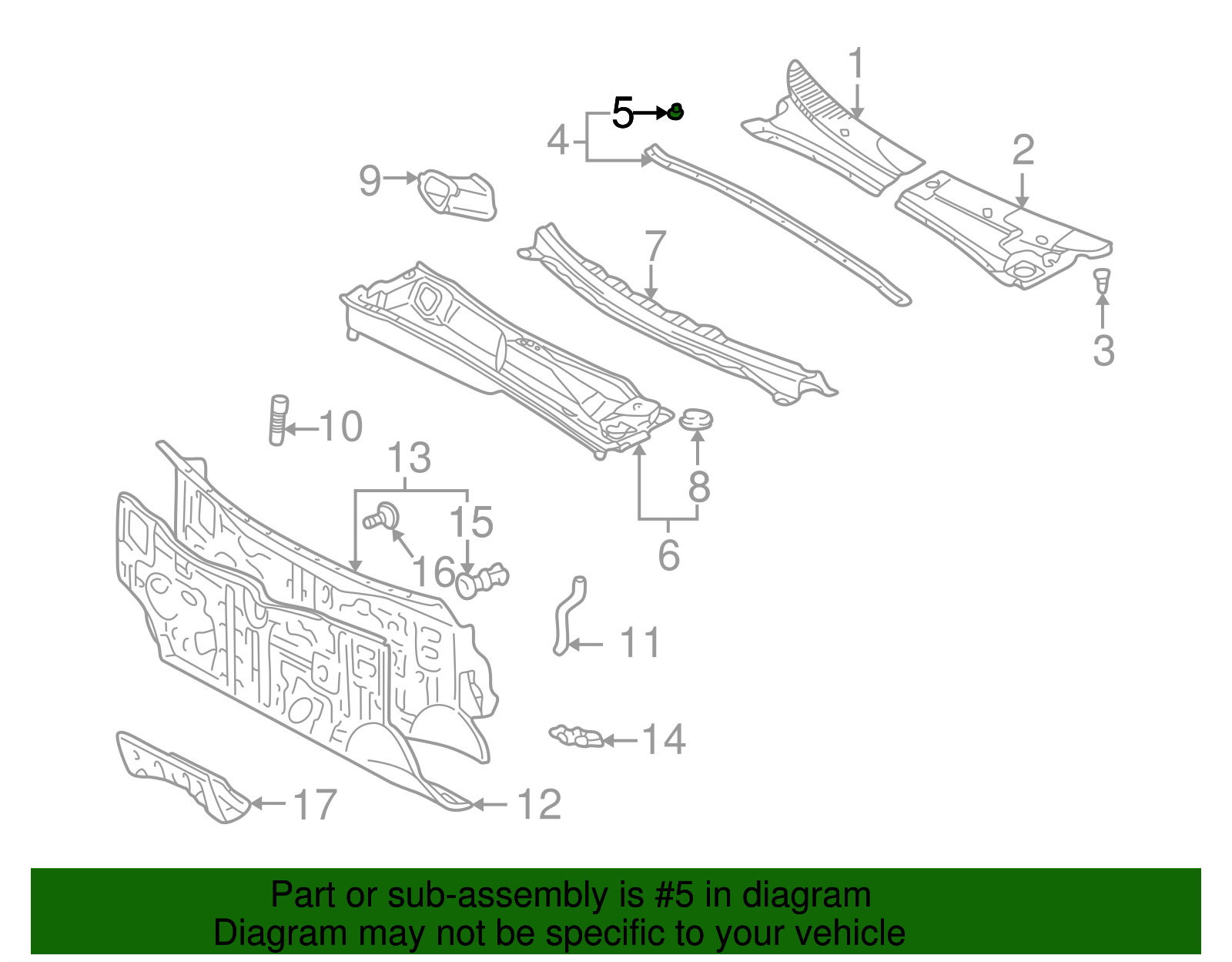 1992-1999 Toyota Seal Clip 90467-06138 | Toyota Parts Center