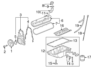 1997-2020 GM Timing Cover Gasket 12633904 | NewGMParts.com