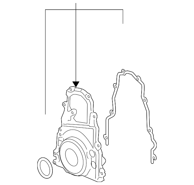 2005-2009 GM Front Cover 12633908 | Auto Parts Express