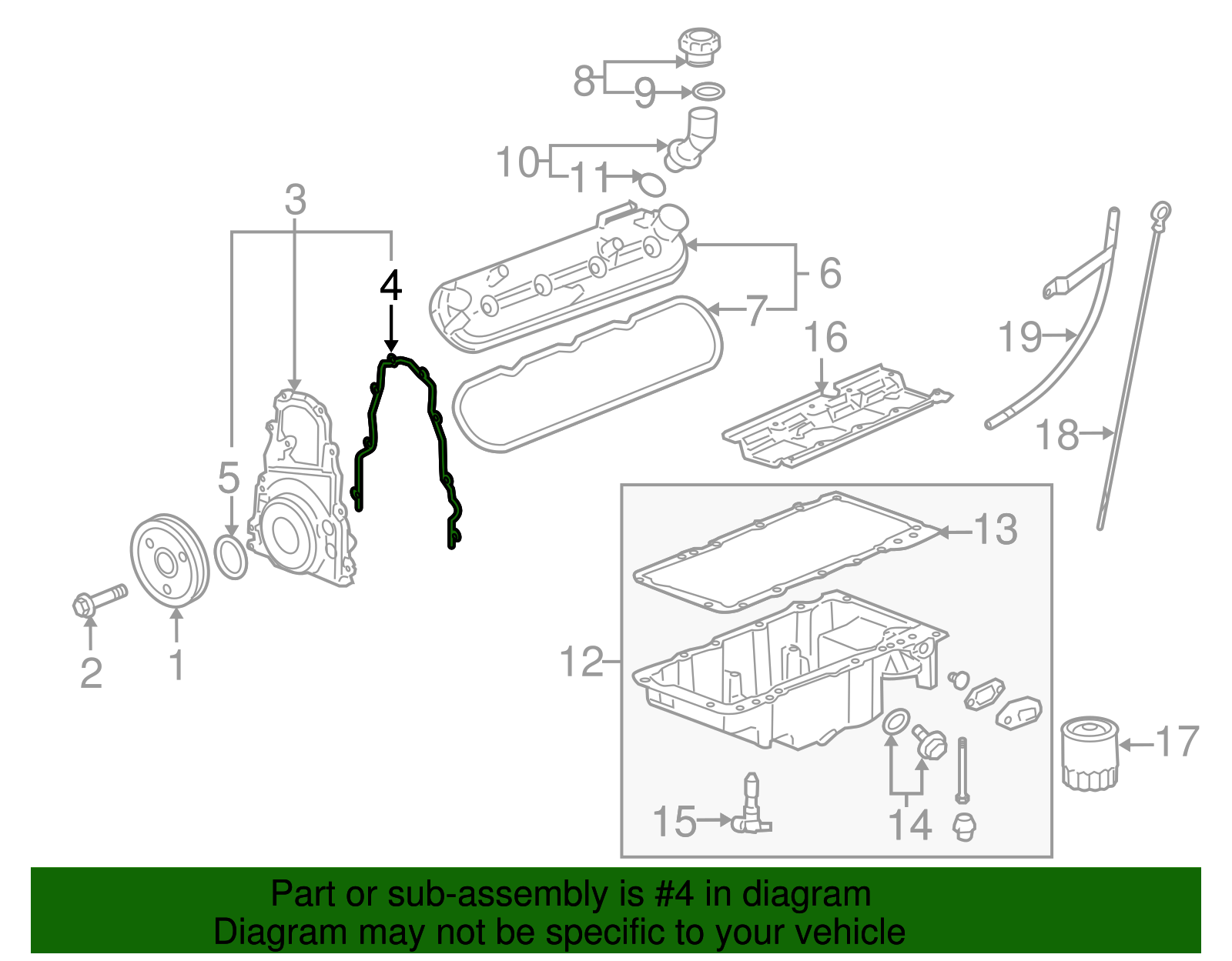 1997-2020 GM Gasket 12735382 | OEM Parts Online
