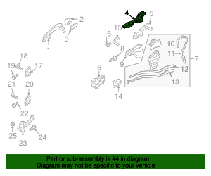 2013-2019 Hyundai Handle Base 83655-B8000 | QuirkParts