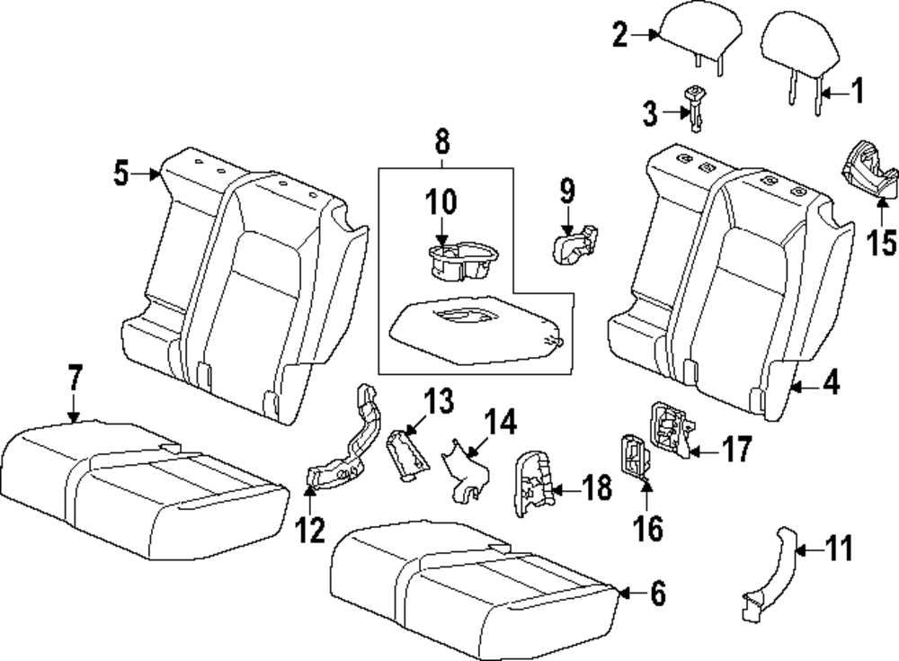 82180-3A0-A01ZA - 2023-2025 Honda CR-V - Armrest | Honda Car Parts Direct