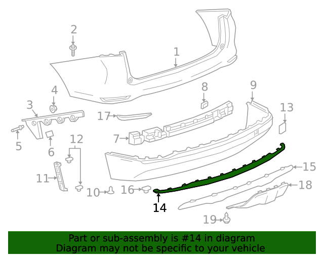 2022 Chevrolet Equinox Molding 84423342 | TascaParts.com