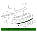 2018-2021 Chevrolet Equinox Chrome Rear Bumper Fascia Molding 23218672 ...