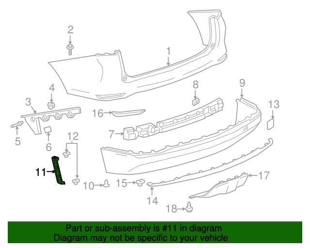 2018-2020 Chevrolet Equinox Support - Passenger Side (RH) 23333118 ...