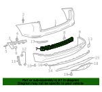 2018-2021 Chevrolet Equinox Rear Bumper Fascia Energy Absorber 23333114 ...