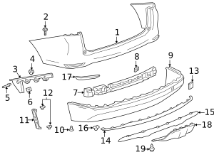 84256327 GM Rear Upper Bumper Cover | GM Parts Store