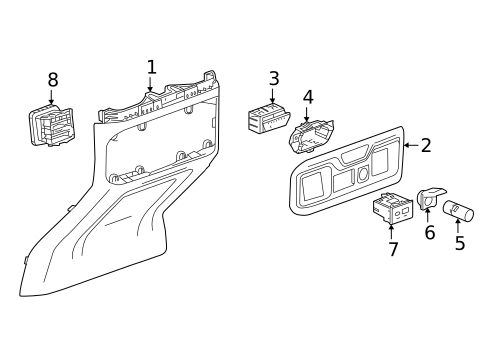 Center Console for 2024 GMC Sierra 2500 HD | GM Parts Center