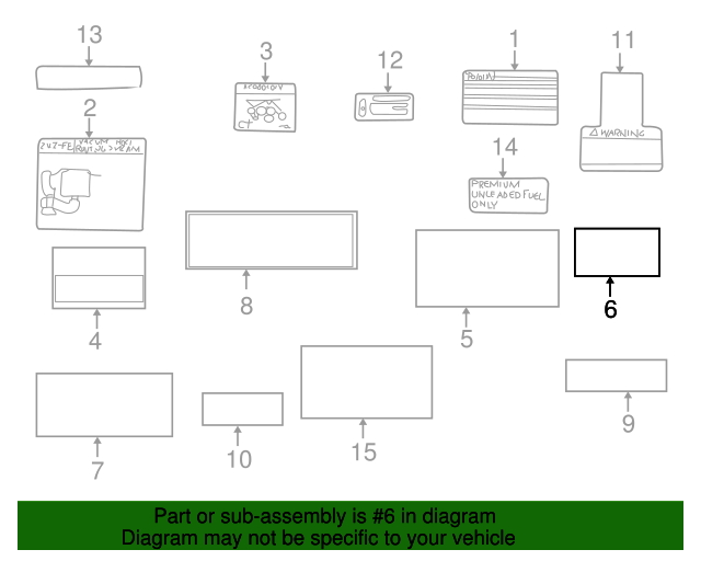 69339-60020 - Info Label - 1991-2007 Toyota Land Cruiser | OEM Genuine ...