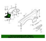 51718224985 - 2000-2006 BMW Fender Liner (51-71-8-224-985) | BMW of ...