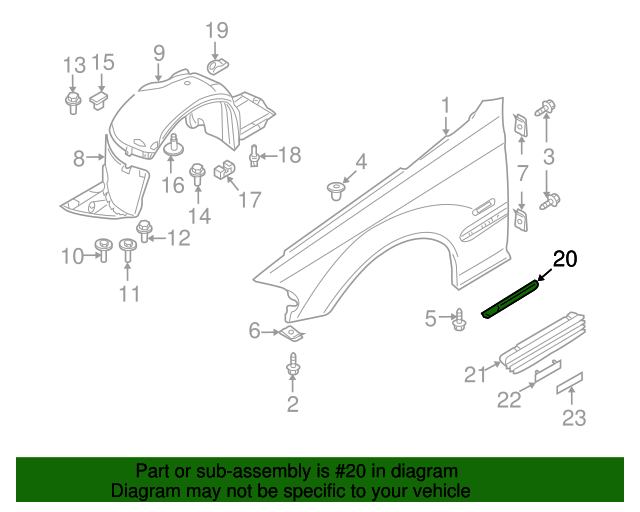 51137893677 - 2001-2006 BMW M3 Body Side Molding (51-13-7-893-677 ...