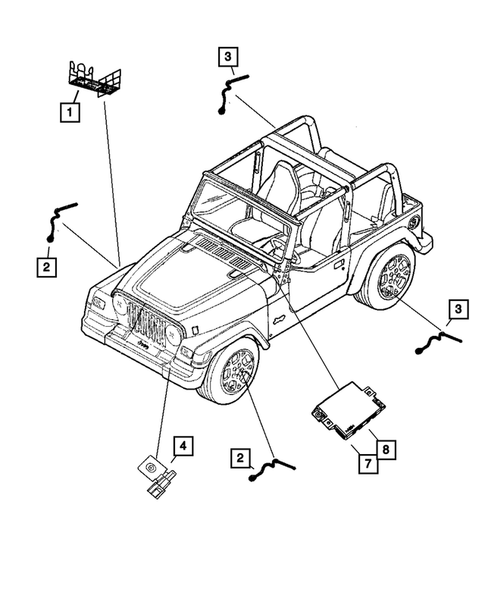 Sensors For 2007 Jeep Wrangler Mopar Factory Parts