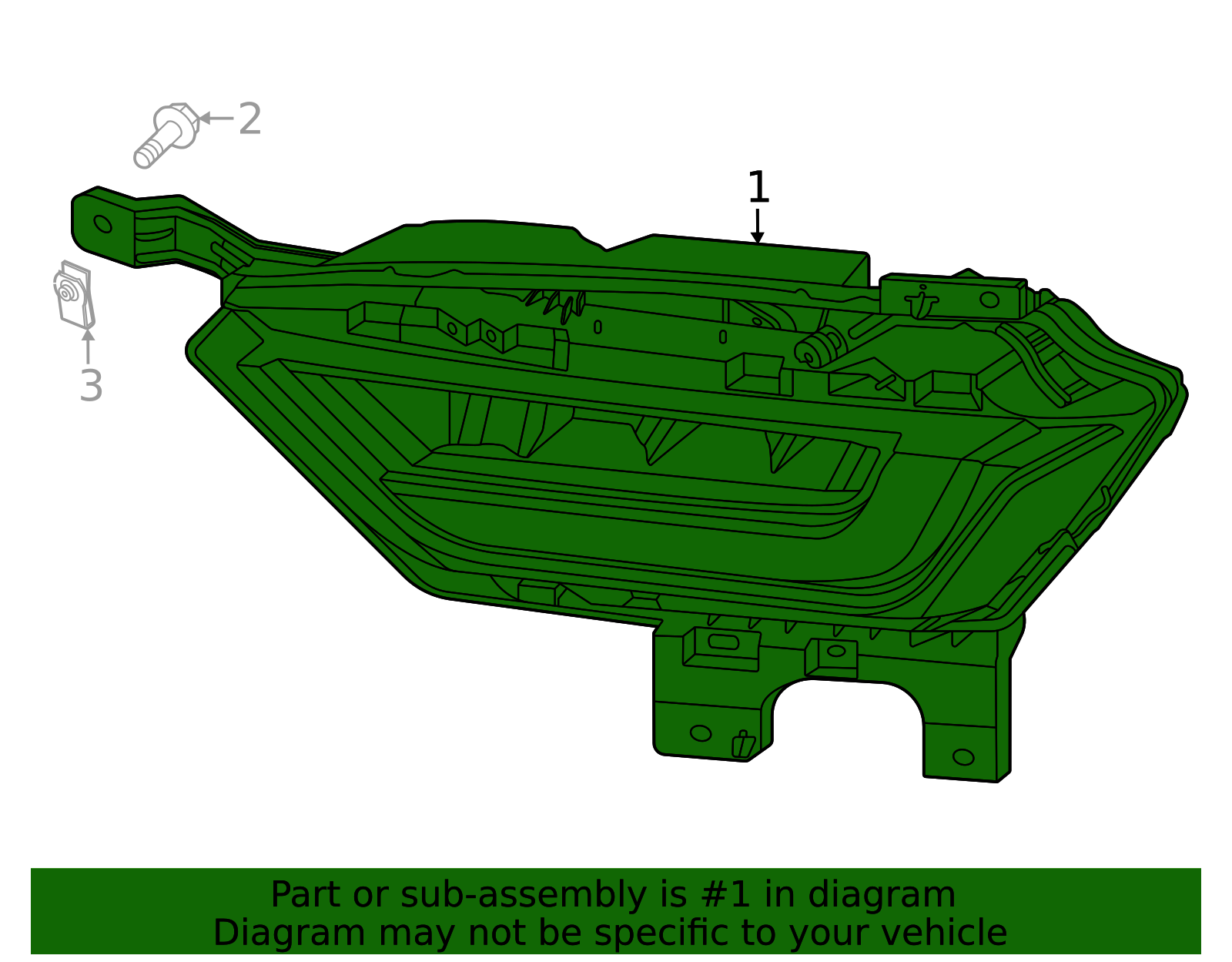 2021-2023 Ford F-150 | Fog Lamp Assembly | ML3Z-15200-C | Walls' Ford Parts