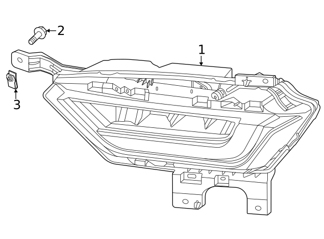 Genuine OEM Ford Part - Fog Lamp Assembly ML3Z-15200-C | Genuine OEM ...