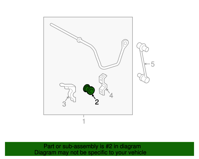 2004-2008 Toyota Stabilizer Bar Bushing 48818-AA010 | Toyota Parts Center