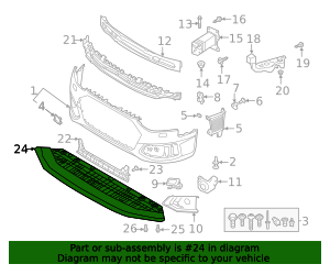 8W0-807-611-E - Deflector Shield 2020-2024 Audi | Audi OEM Parts