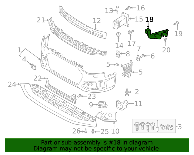 2020 Audi Guide Bracket 8W0-807-283-E | Audi OEM Parts