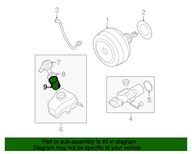 Genuine BMW 34-32-6-764-120 | Brake Master Cylinder Reservoir Strainer ...