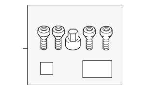 36136776076 - 2010-2024 BMW Wheel Locks - Spline Style (36-13-6-776-076 ...
