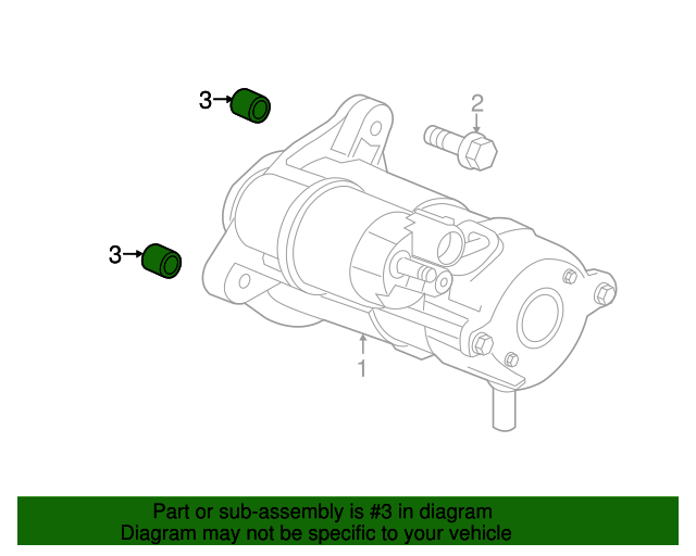 2013-2015 Chevrolet Multi-Purpose Bushing 94535283 | GMPartsDirect.com