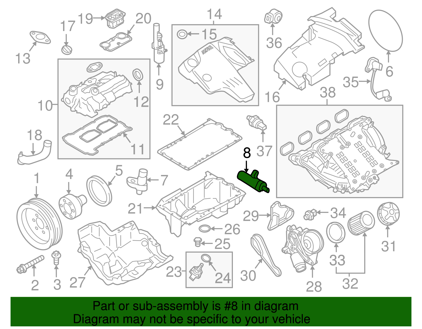 11367593719 - 2012-2018 BMW Solenoid Actuator (11-36-7-593-719) | BMW ...