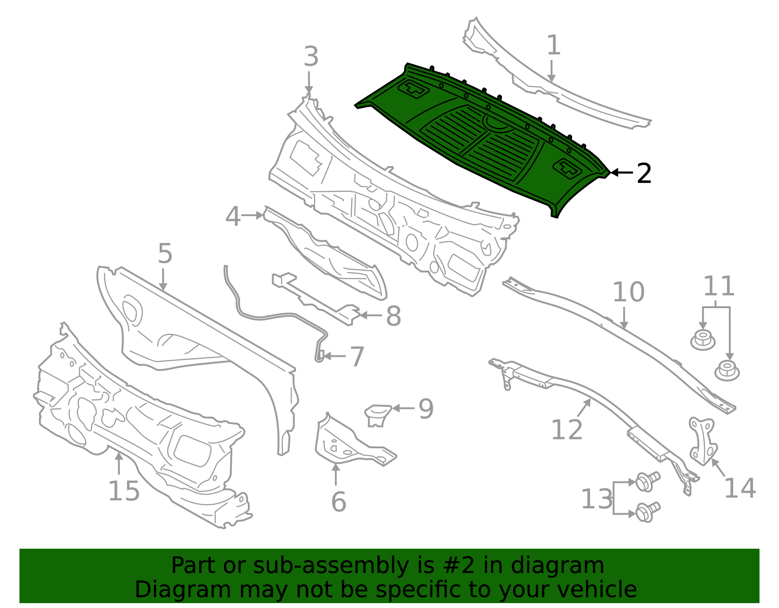 2019-2024 Porsche Macan 2019-2024 Porsche Macan - Cowl Grille 95B-805 ...