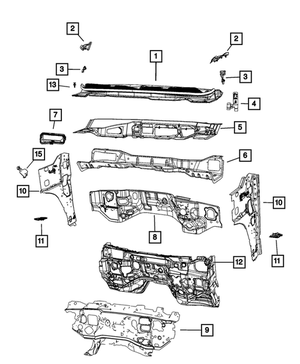 2019-2025 Mopar Fresh Air Inlet Plenum 68338767AC | Mopar eStore