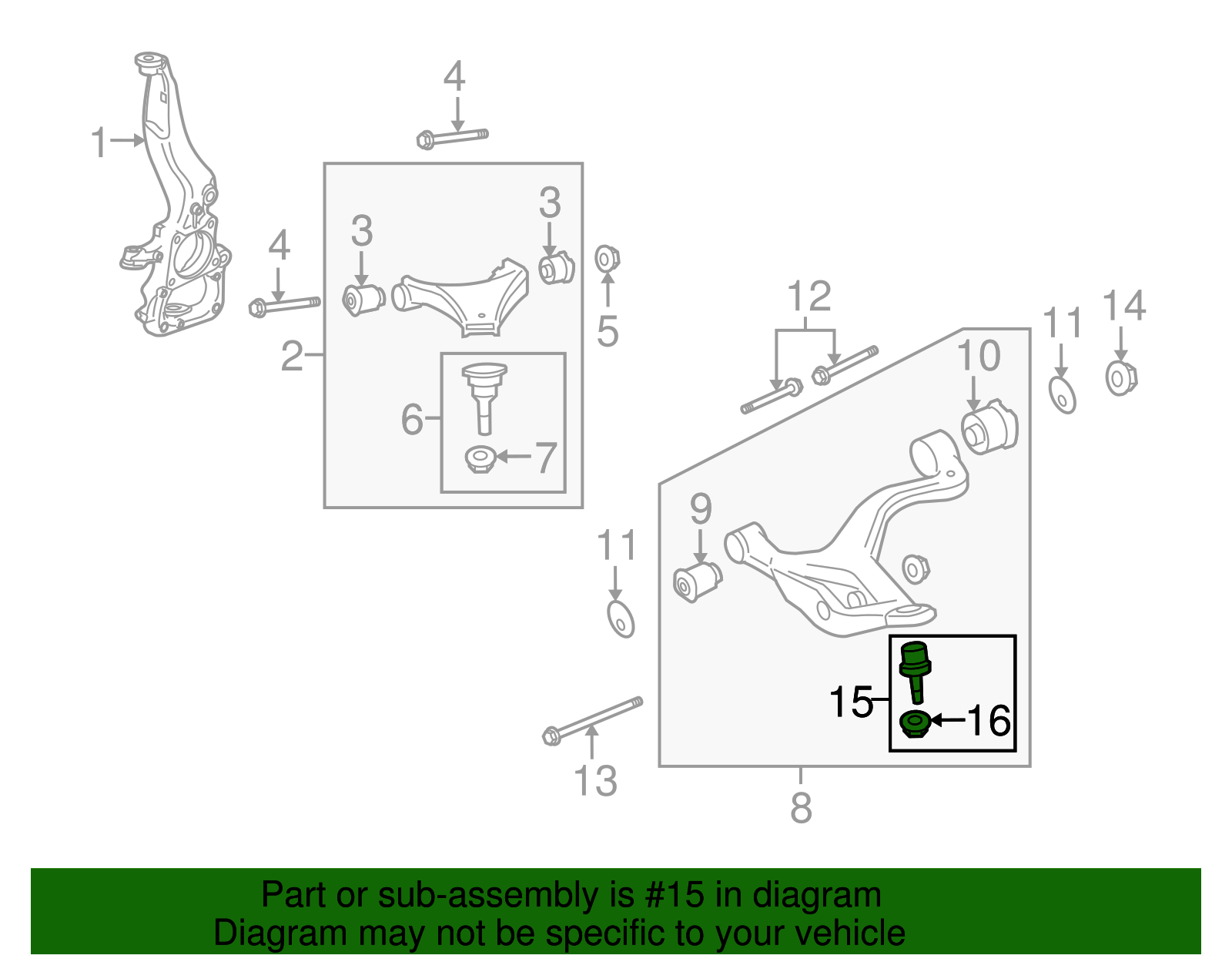 Genuine Lower Ball Joint for 2005-2016 Land Rover | Land Rover Part ...