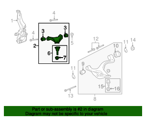 2010-2016 Land Rover LR4 Upper Control Arm LR051614 | JaguarParts.com