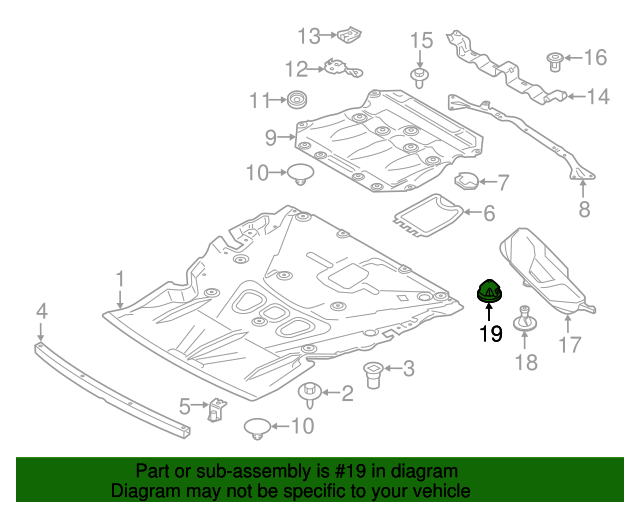 Genuine BMW 11-12-7-614-138 | Engine Cover Rubber Bumper | FREE ...