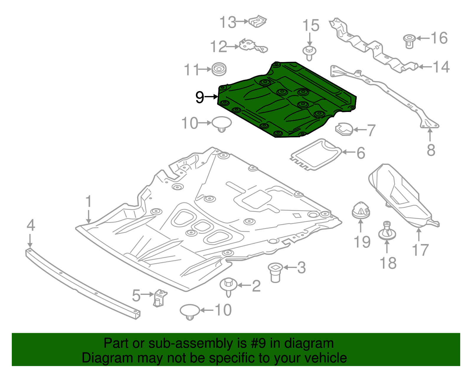 2015-2019 BMW Skid Plate 51-71-7-376-342 | BMWPartsDirect.com