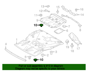 51717376344 - 2015-2020 BMW Absorber Clip (51-71-7-376-344) | BMW of ...