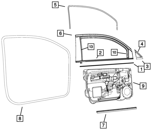 Weatherstrips and Seals for 2015 Fiat 500 | A Mopar Store