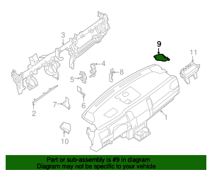 2016-2024 Nissan Speaker Grille 28176-EZ00A | OEM Parts Online