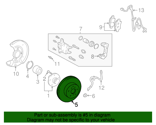 2004-2006 Scion Rotor 43512-52080 | OEM Parts Online