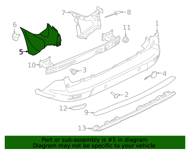 2019-2023 Ford Transit Connect Bumper Side - Passenger Side (RH) DT1Z ...