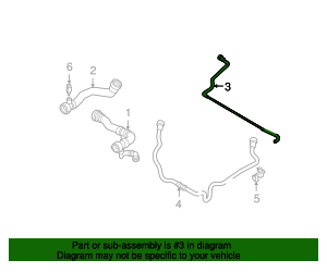 17127519247 - 2004-2005 BMW Vent Hose (17-12-7-519-247) | BMW of South ...