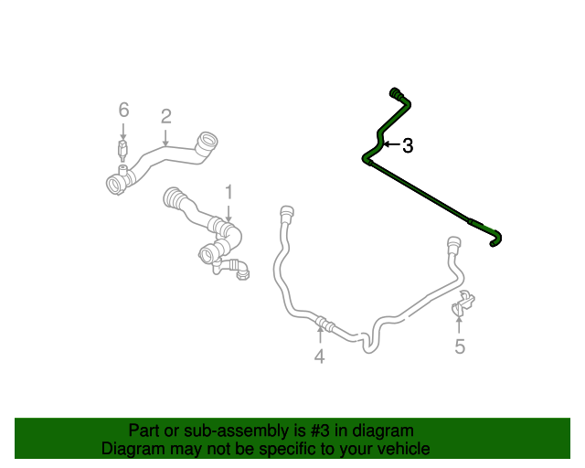 17-12-7-519-247 - Vent pipe 2004-2005 BMW | AutoNation Parts