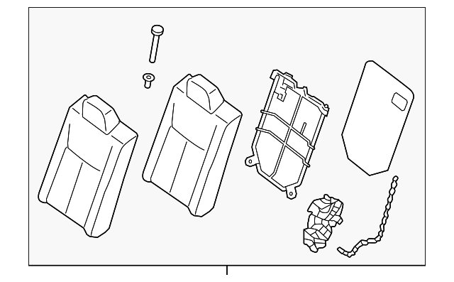 2024-2025 Nissan Sentra Seat Back Assembly 87650-6LY5D | Bill Kay ...