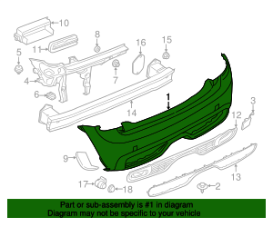 51-12-7-380-036 - Bumper Cover - 2015-2021 Mini Cooper | BMWPartsHub