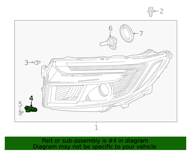 33105-T6Z-A01 - Headlamp Assembly Clip 2021-2023 Honda | Honda Parts Online